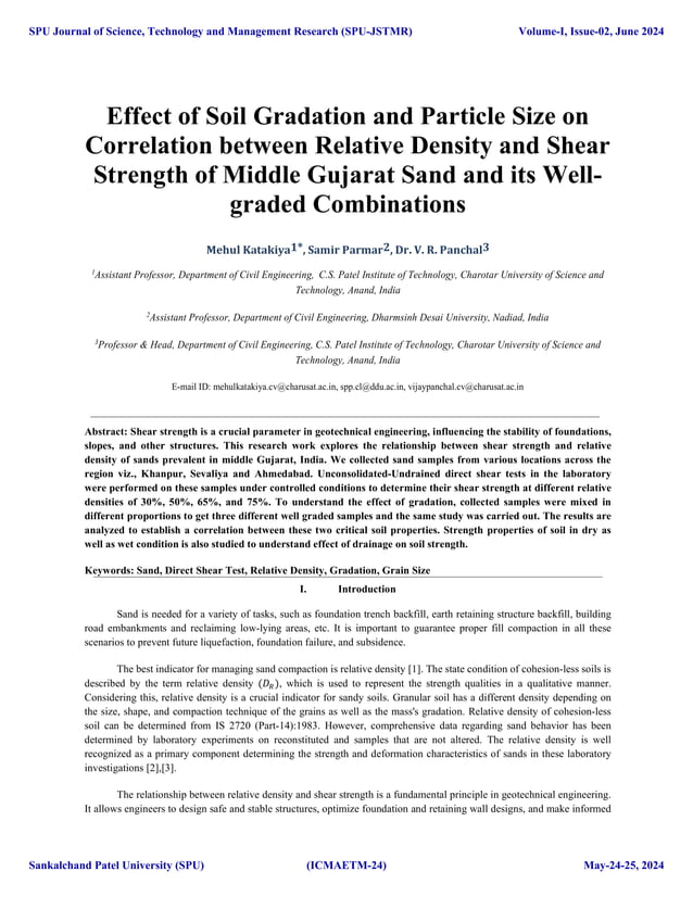 Effect of Soil Gradation and Particle Size on Correlation between ...