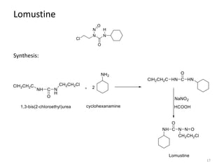 Synthesis of Alkylating agents | PPTX | Cancer | Diseases and Conditions
