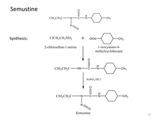 Synthesis of Alkylating agents | PPTX | Cancer | Diseases and Conditions