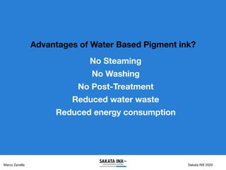 Sakata inx presentation itex cairo 2020 textiles digital printing | PDF