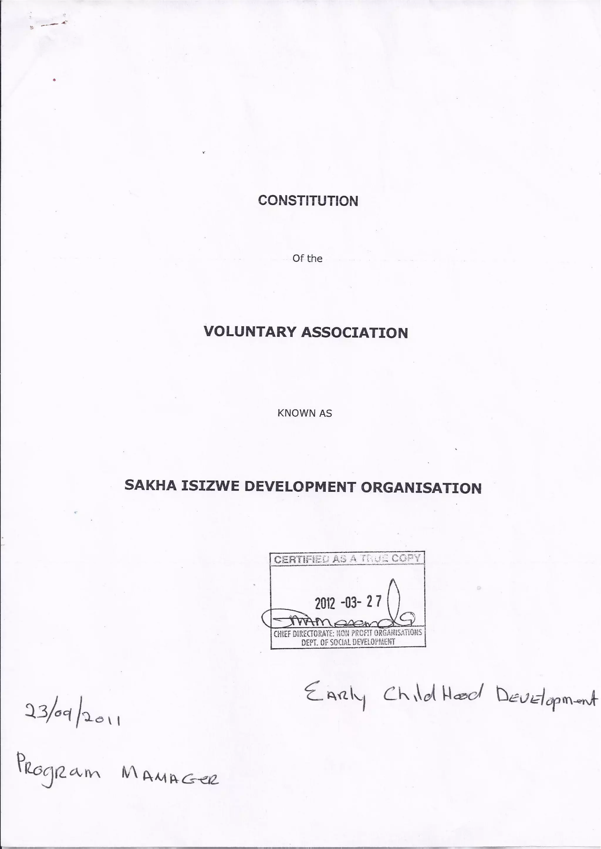 Sakha isizwe constitution | PDF