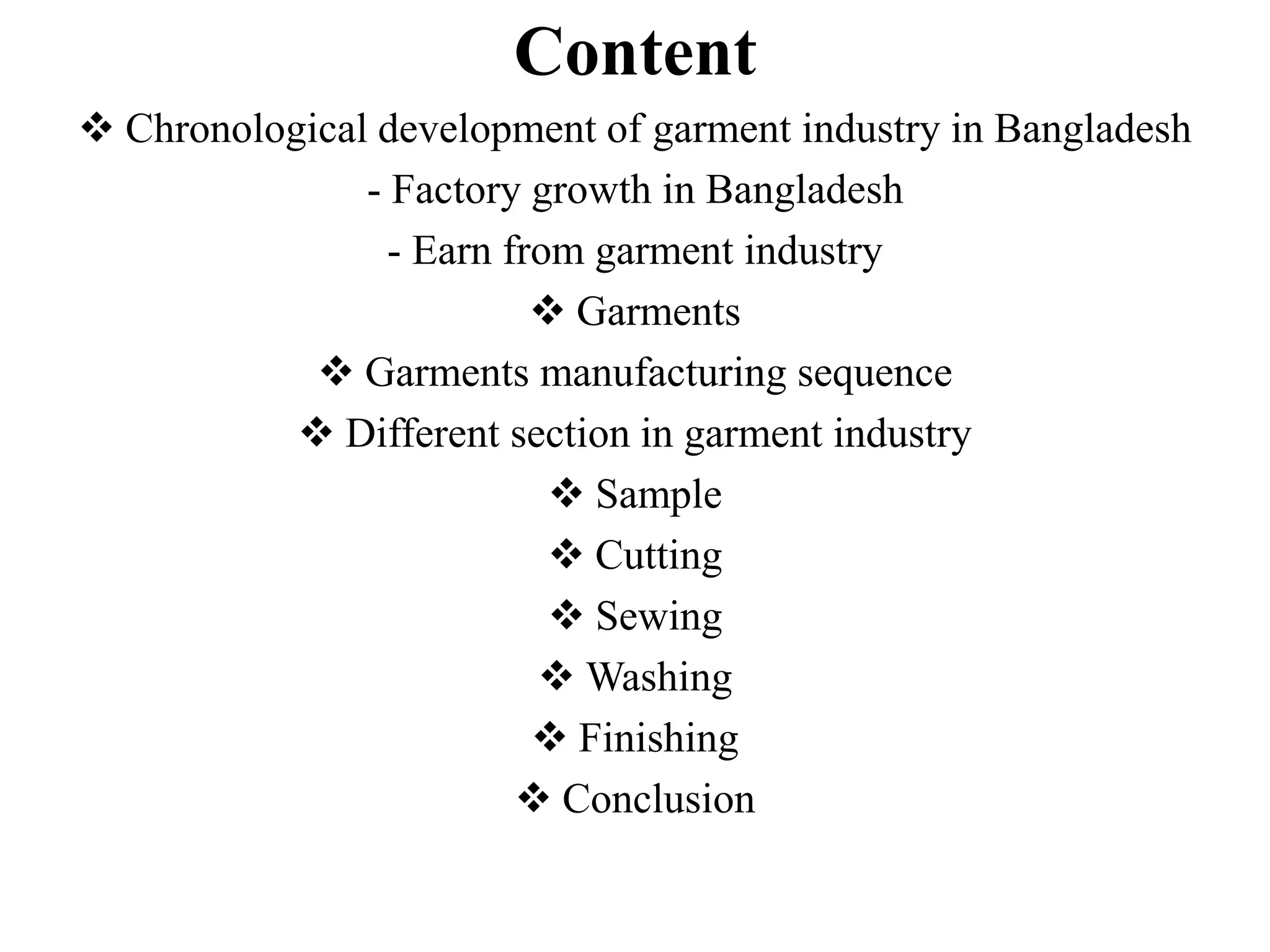 Presentation on Garments Process | PPTX