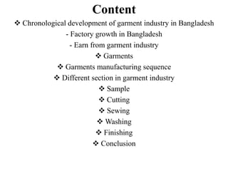 Presentation on Garments Process | PPTX