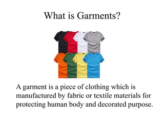 Presentation on Garments Process | PPTX