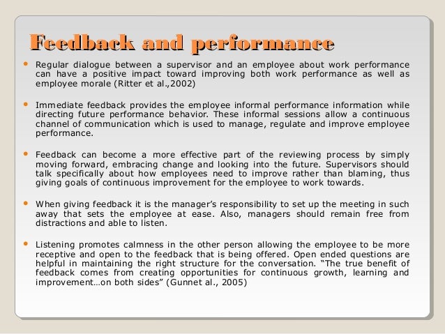 Chapter 3: Performance Execution