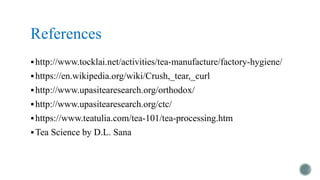Method of Manufacturing and Fermentation of Tea | PPTX