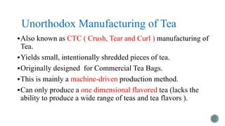 Method of Manufacturing and Fermentation of Tea | PPTX