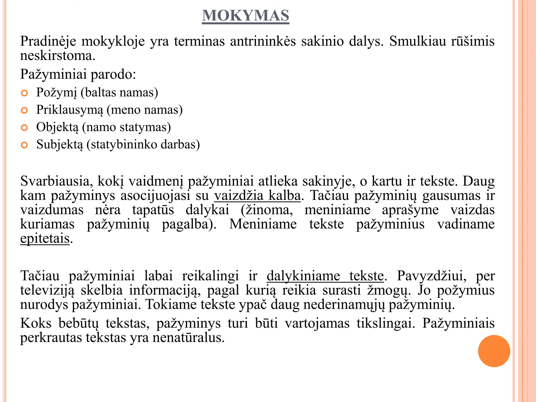 lietuvių kalba sakinio dalys, sakinio dalys.ppsx