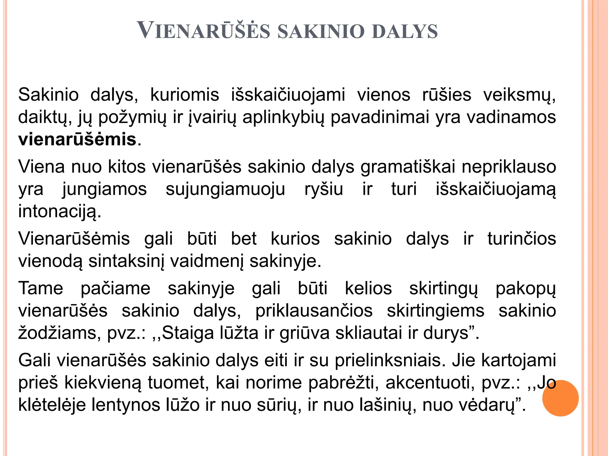 lietuvių kalba sakinio dalys, sakinio dalys.ppsx