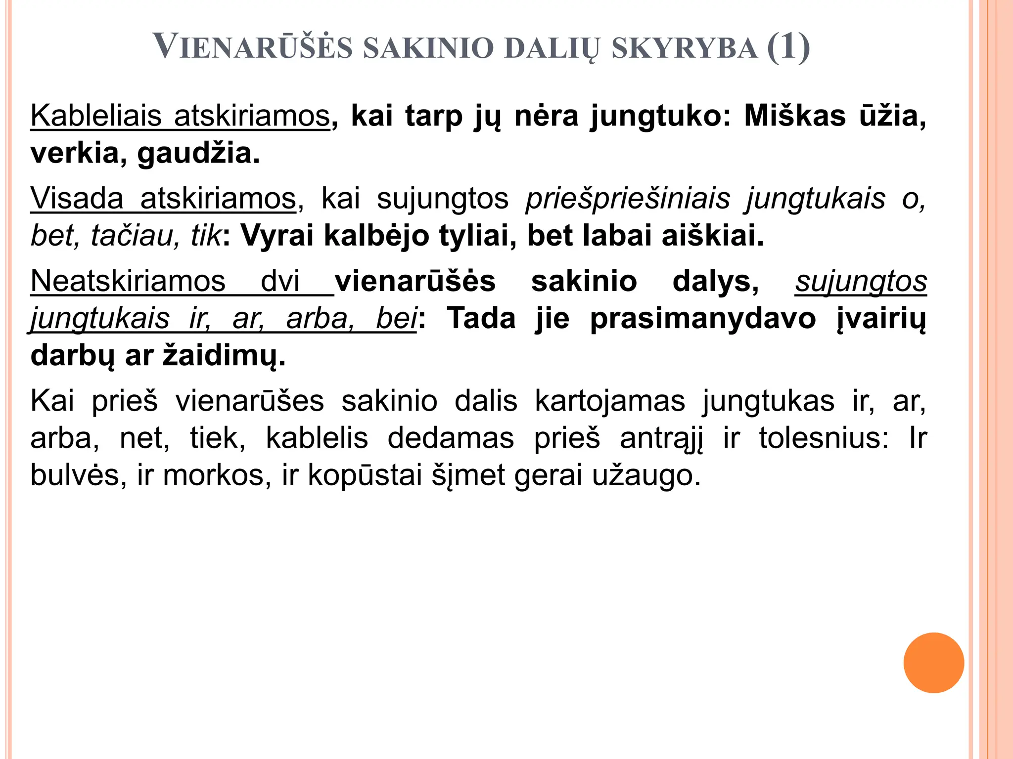 lietuvių kalba sakinio dalys, sakinio dalys.ppsx