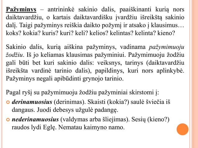 lietuvių kalba sakinio dalys, sakinio dalys.ppsx