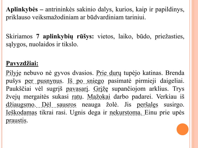 lietuvių kalba sakinio dalys, sakinio dalys.ppsx