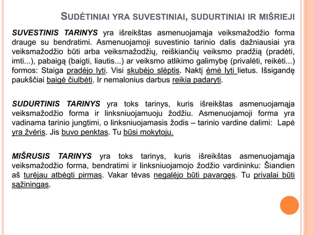 lietuvių kalba sakinio dalys, sakinio dalys.ppsx