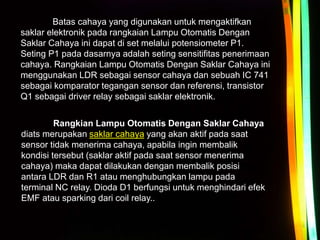 Saklar cahaya | PPTX