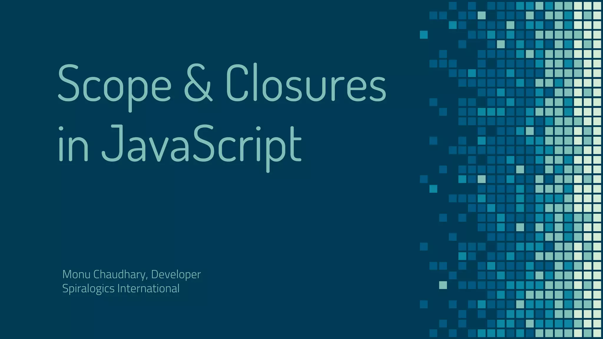 Scope and closures | PPT