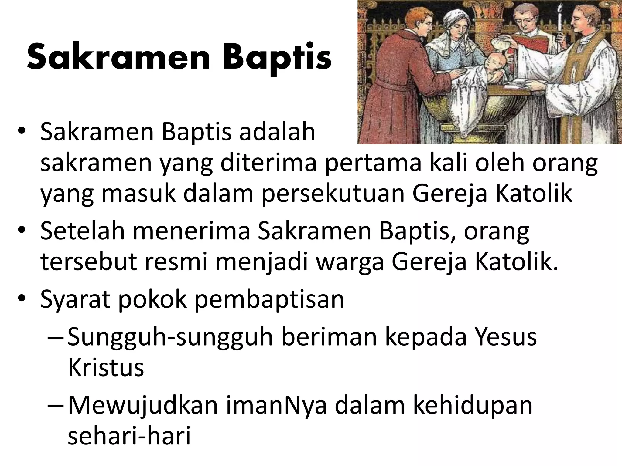 Sakramen Baptis | PPTX