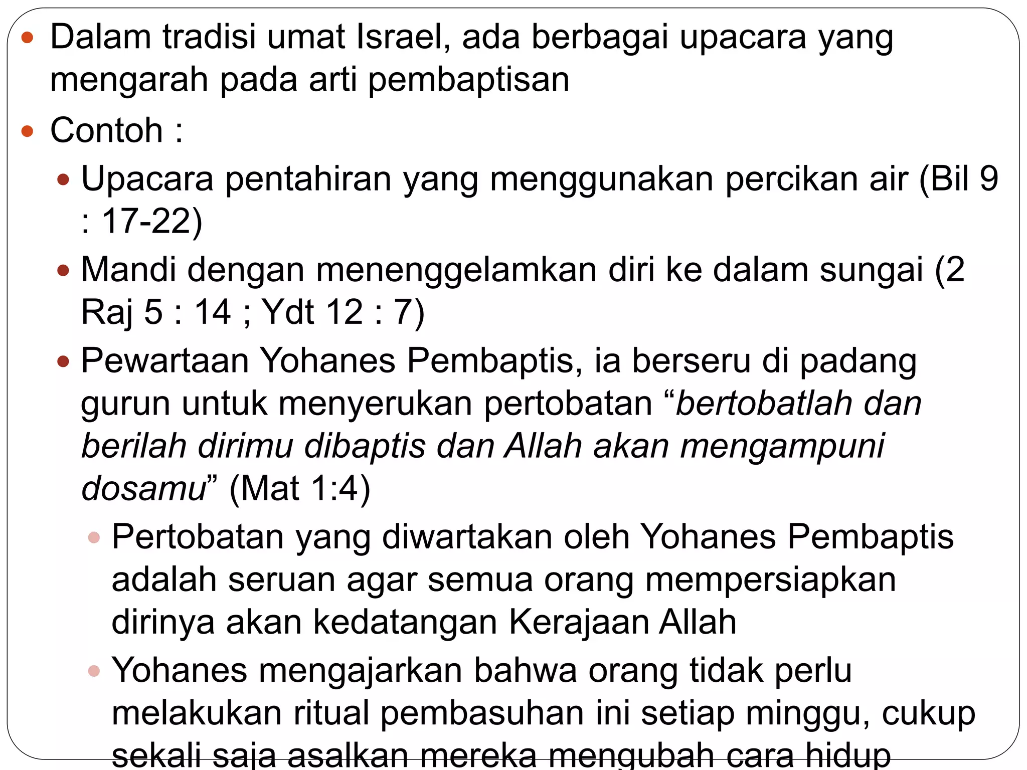 Sakramen Baptis | PPTX