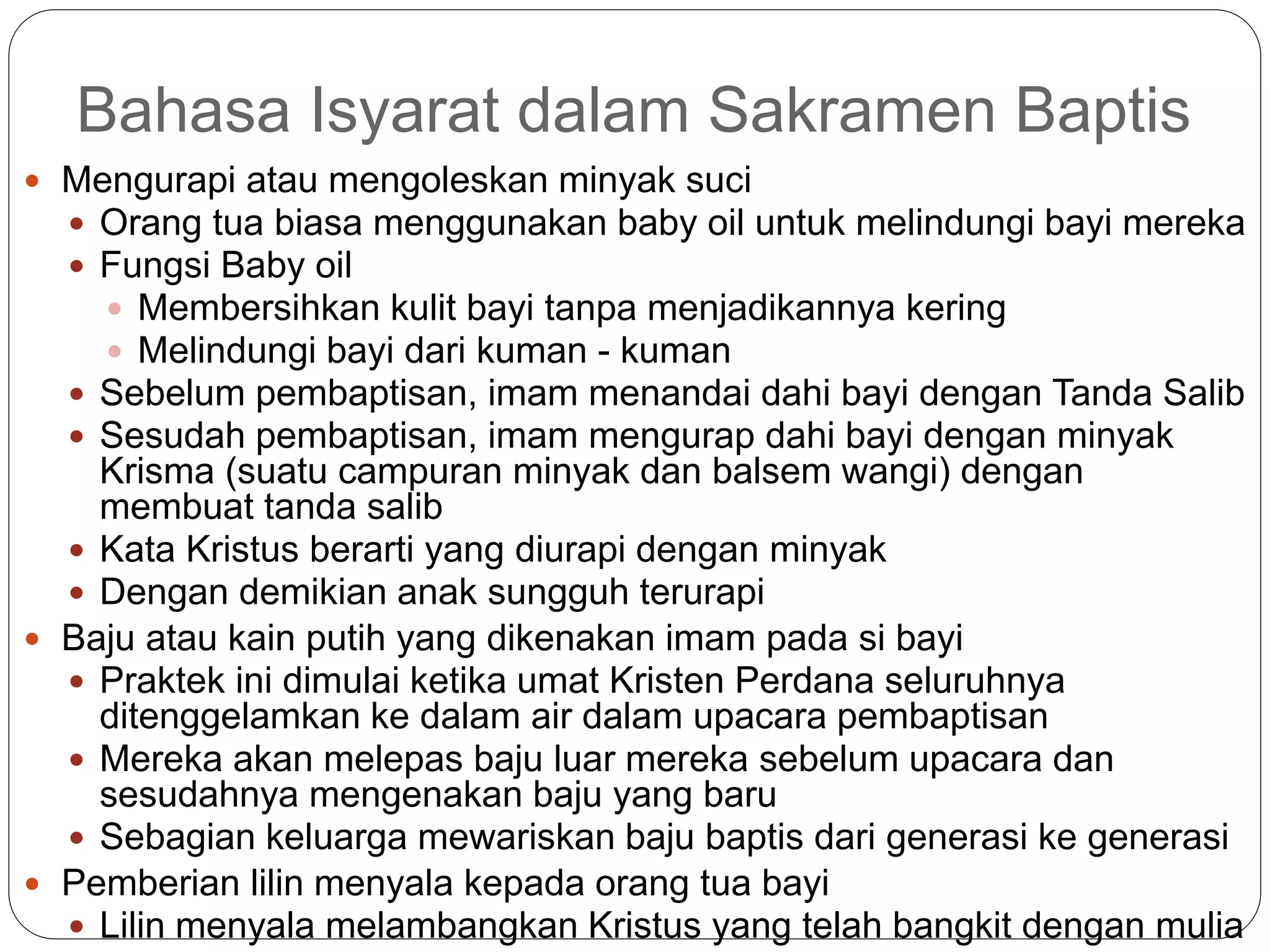 Sakramen Baptis | PPTX