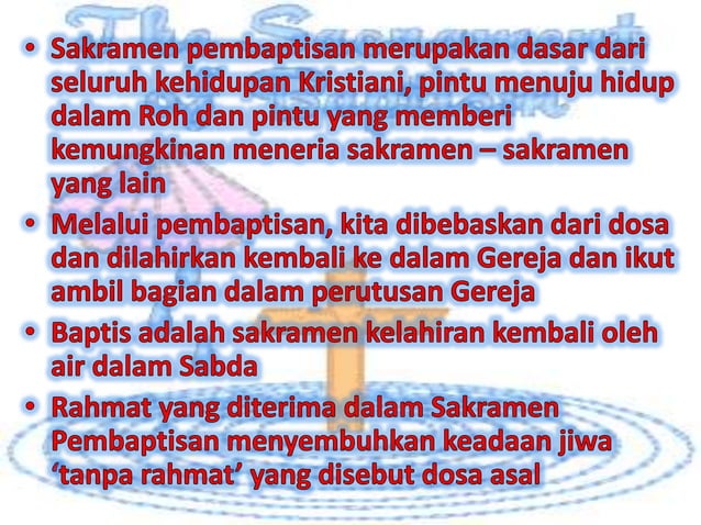 Sakramen Baptis | PPTX