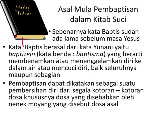 Sakramen Baptis | PPTX