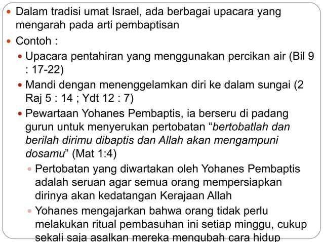 Sakramen Baptis | PPTX