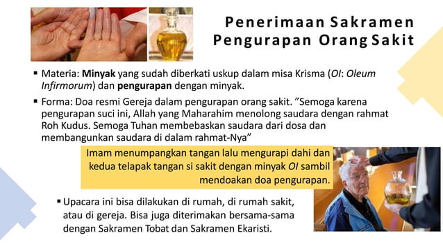 SAKRAMEN PENGURAPAN ORANG SAKIT | PPTX