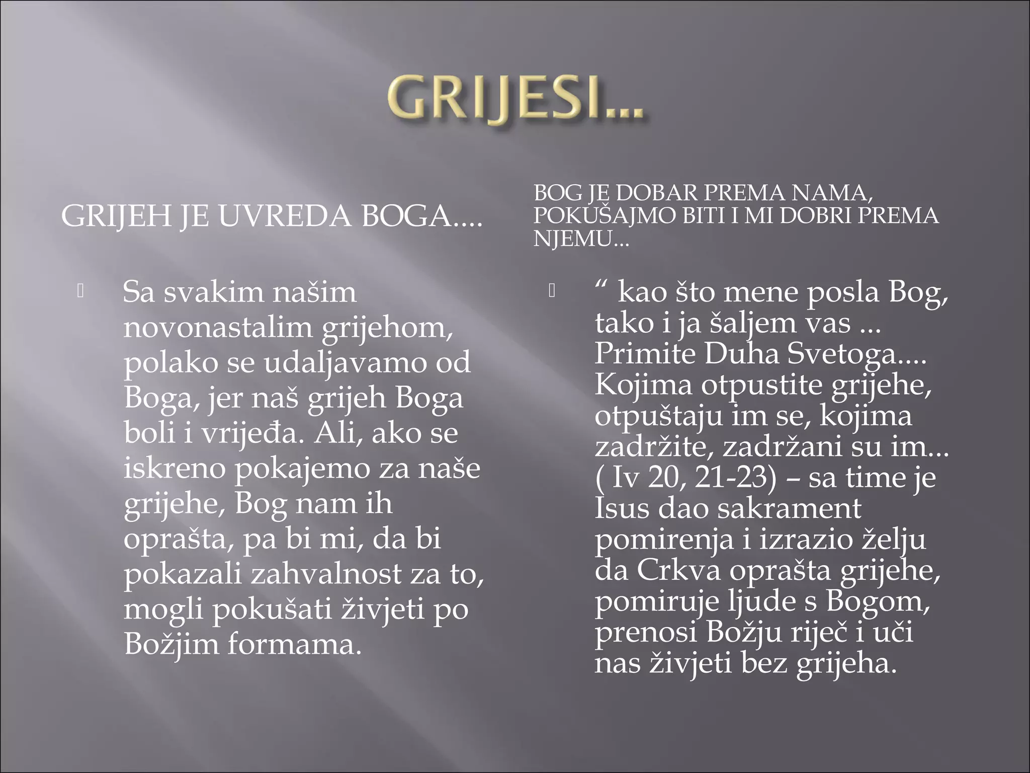 Sakramentalno iskustvo milosrdnoga Boga | PPT