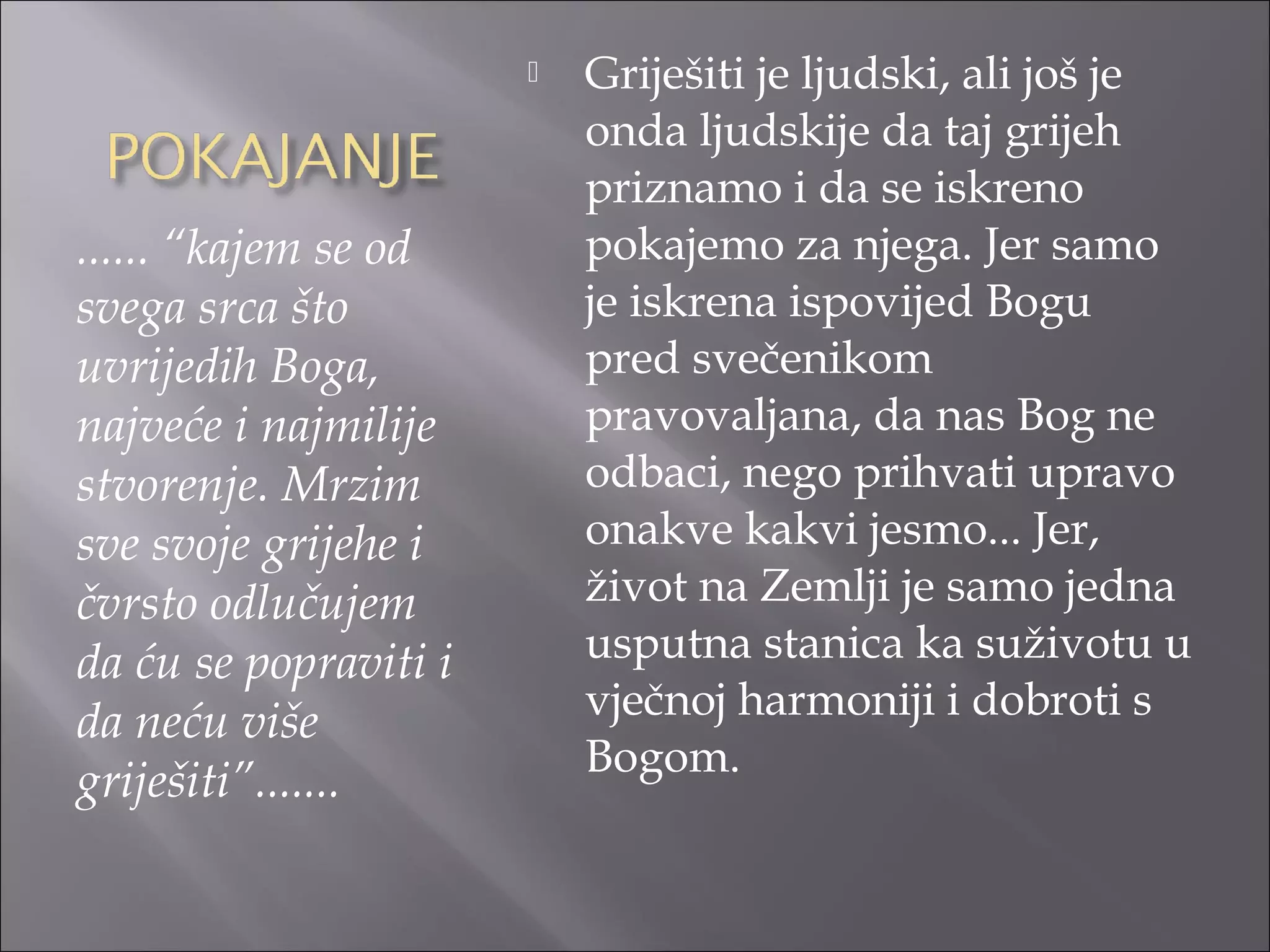 Sakramentalno iskustvo milosrdnoga Boga | PPT