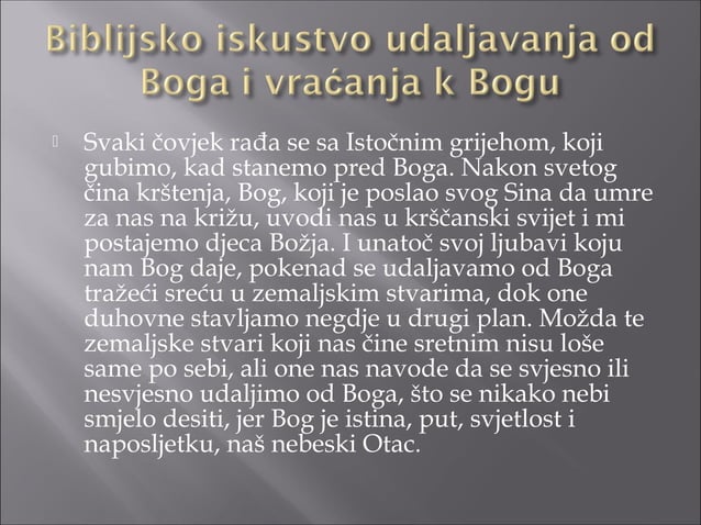 Sakramentalno iskustvo milosrdnoga Boga | PPT