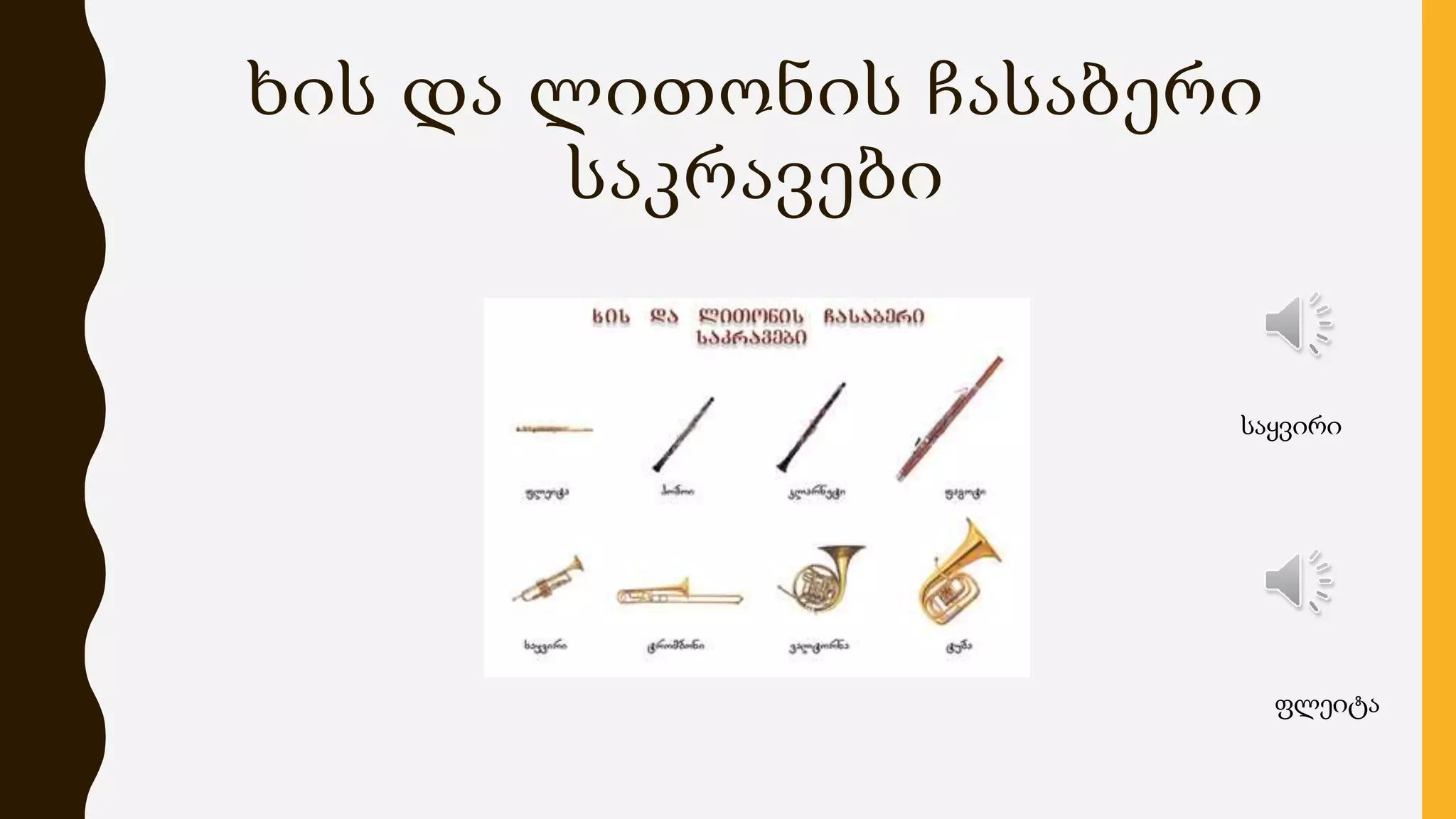 Sakravi instrumentebi | PPTX