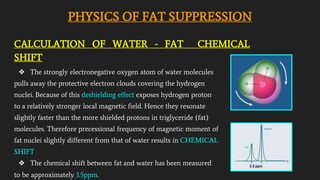 Fat suppression techniques in MRI | PPTX | Chemistry | Science