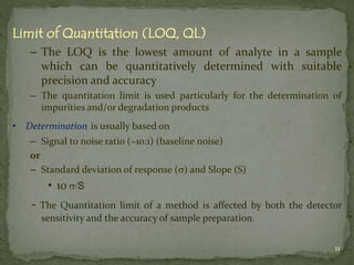 validation and calibration of HPLC | PPTX