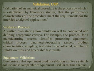 validation and calibration of HPLC | PPTX