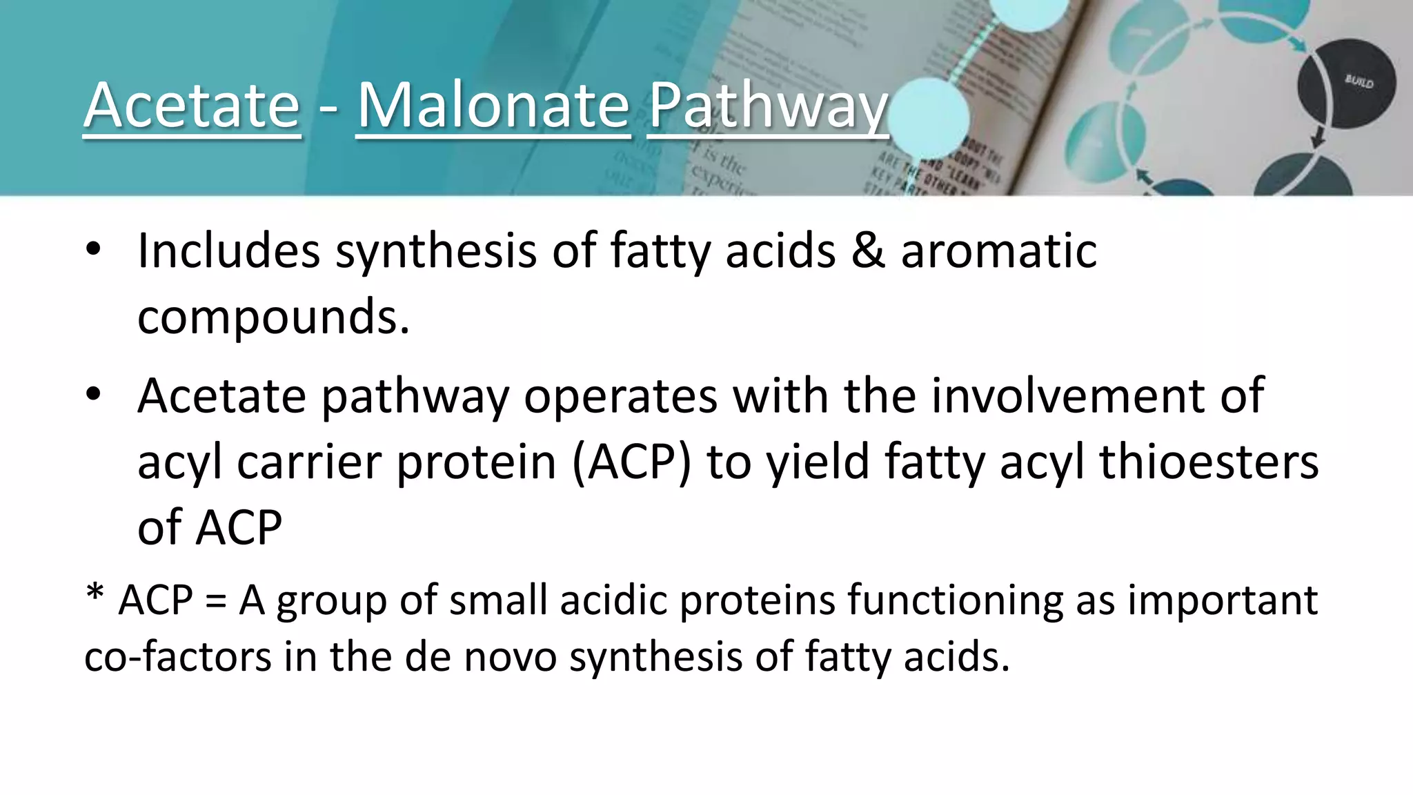 Acetate malonate pathway | PPTX