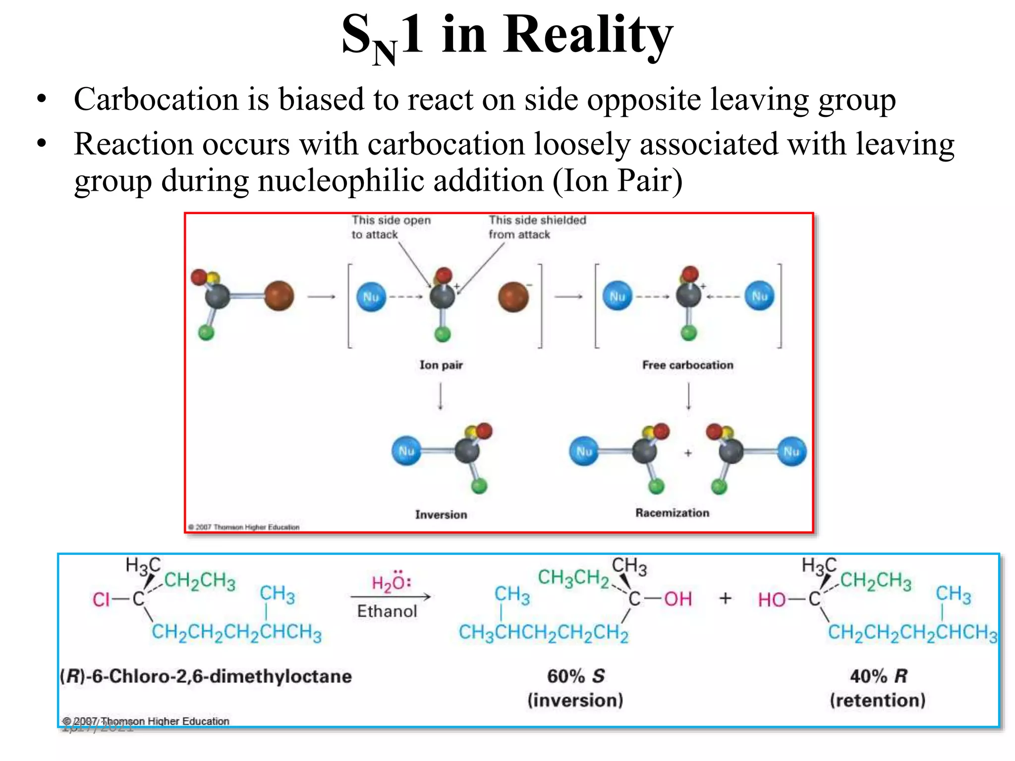 Nucleophilic substitution reactions | PPTX