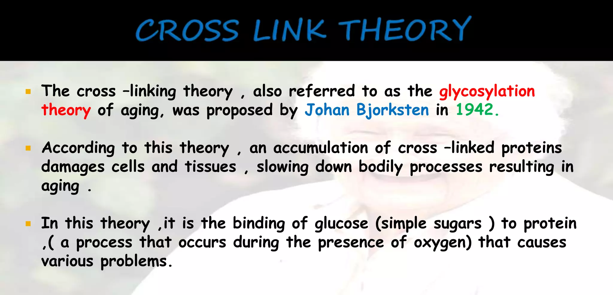 concept of theories of aging ppt | PPTX