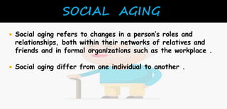 concept of theories of aging ppt | PPTX