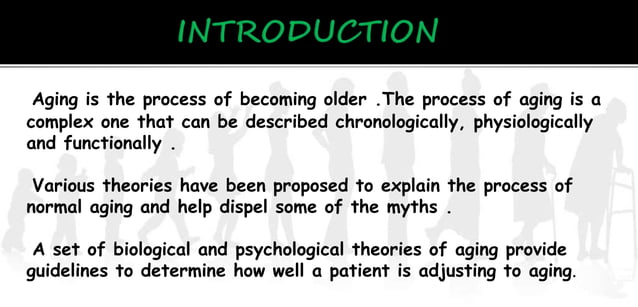 concept of theories of aging ppt | PPTX | Menopause | Endocrine and Metabolic Diseases