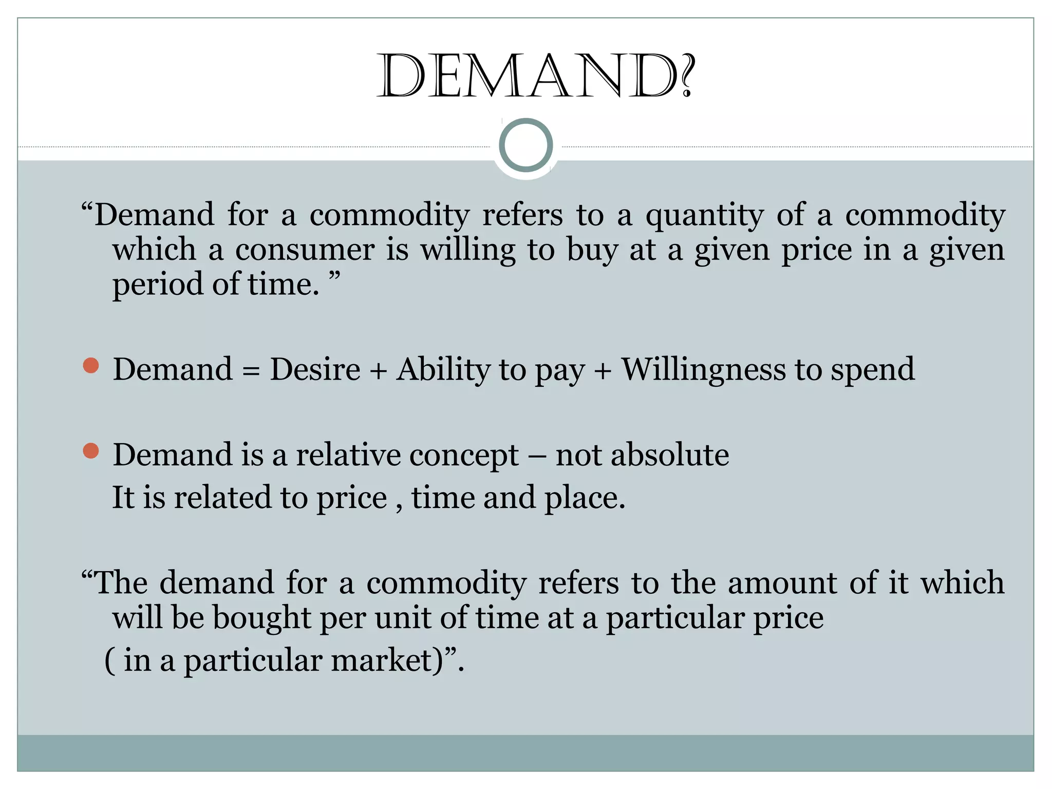 Introduction and type of DEMAND and GOODS. | PPT
