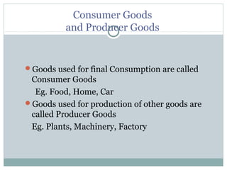 Introduction and type of DEMAND and GOODS. | PPT