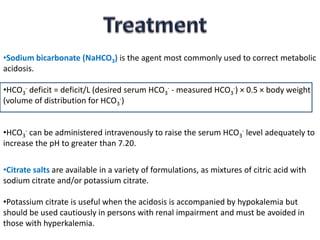 Acidosis and ketosis | PPTX