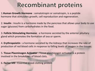Recombinant protein-Factor VIII | PPTX