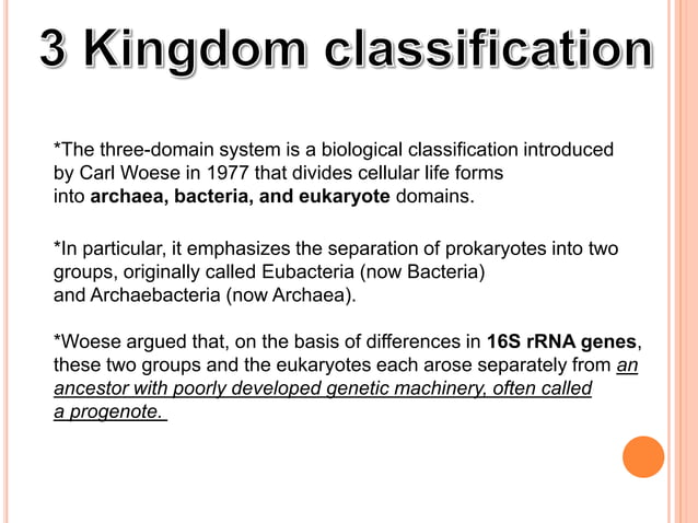 Microbial taxonomy and classification system | PPTX | Biological Sciences | Science