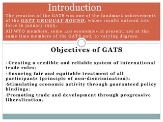 GATT and GATS | PPTX