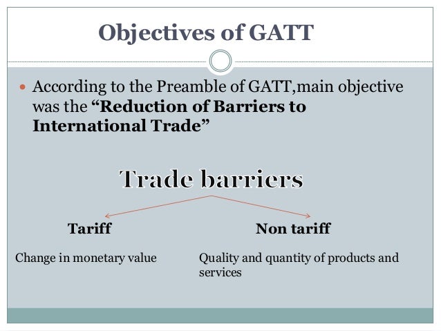 GATT and GATS