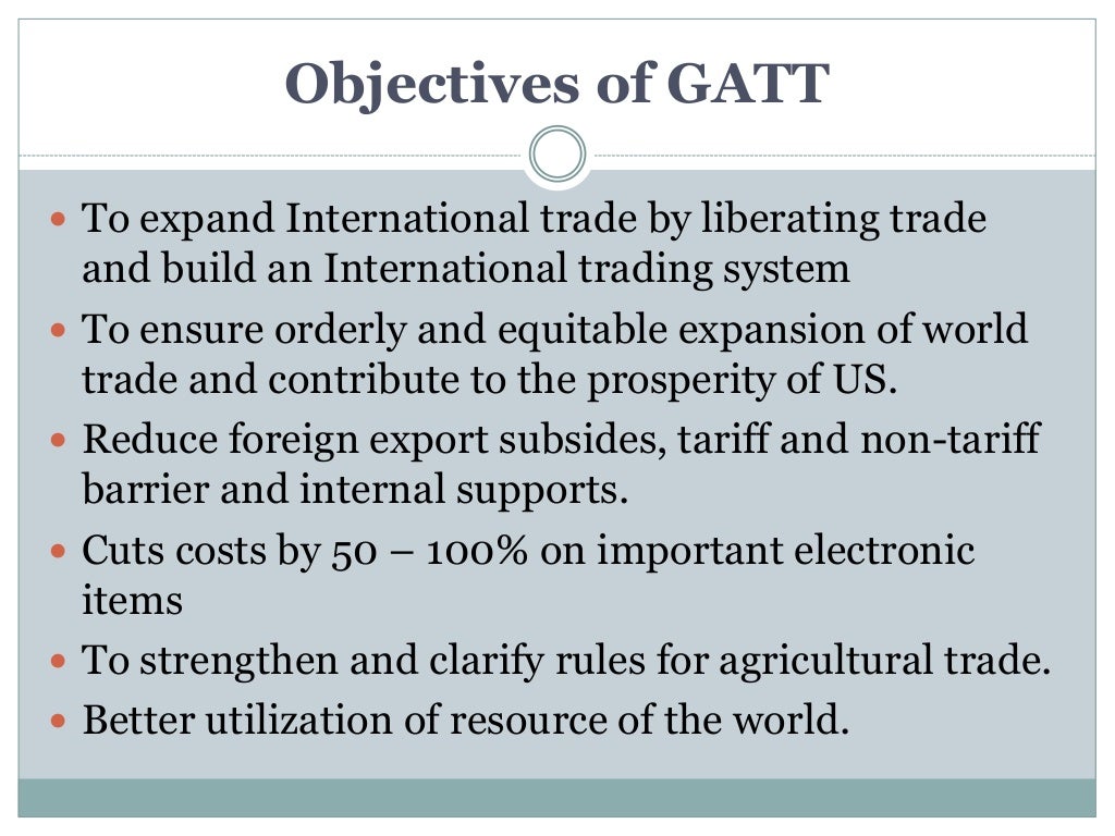 GATT and GATS