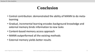 Meta-Learning with Memory Augmented Neural Networks | PDF | Data Storage and Warehousing | Computing