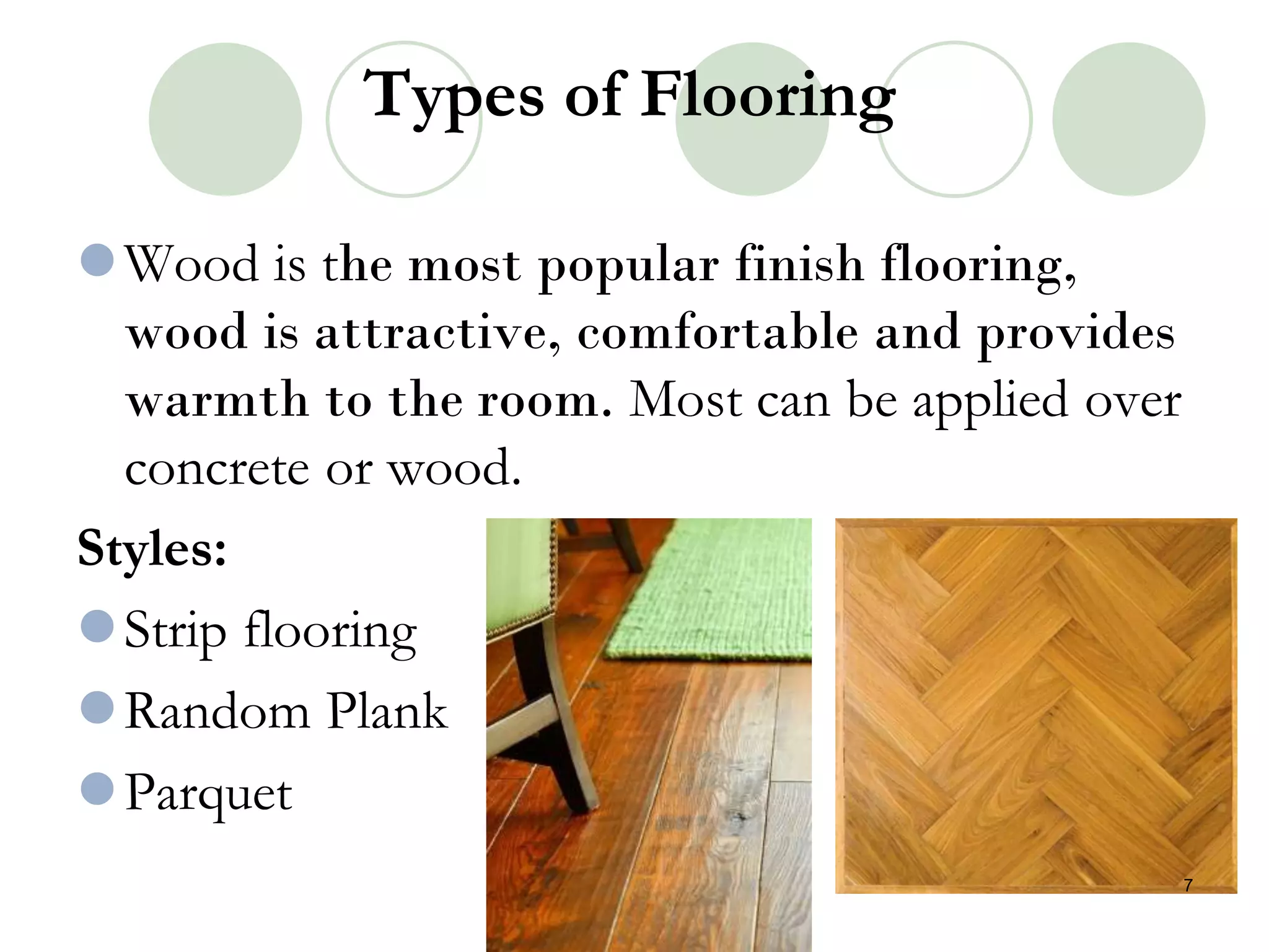sakshi vaswani types of flooring (1).pdf | Woodworking | Arts and Crafts