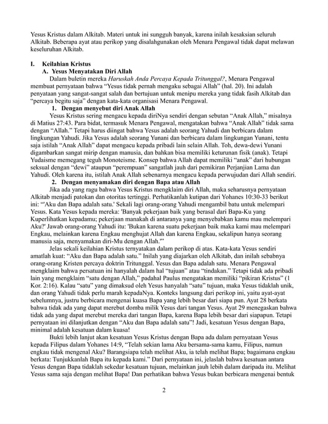 Saksi yehovah politeisme_terselubung | PDF