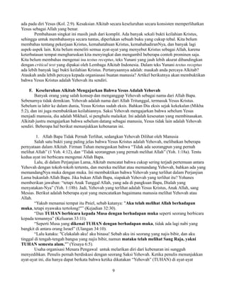 Saksi yehovah politeisme_terselubung | PDF